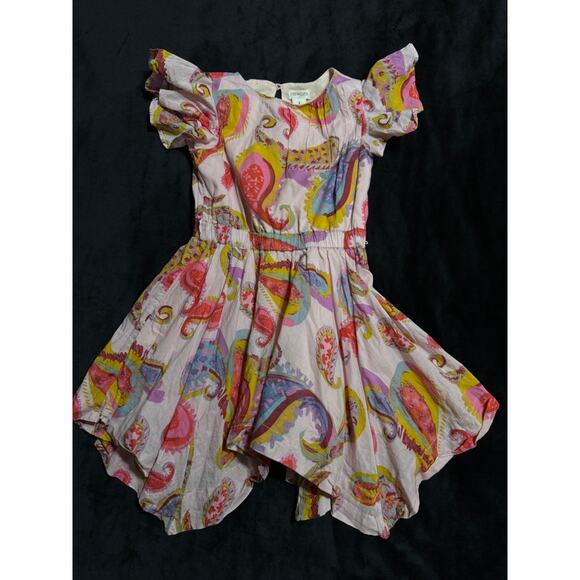 J. Crew | Dresses | Jcrew Girls Handkerchief Dress In Pink Paisley 3 3t ...
